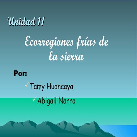 Exposicion la sierra peruana | PPTX
