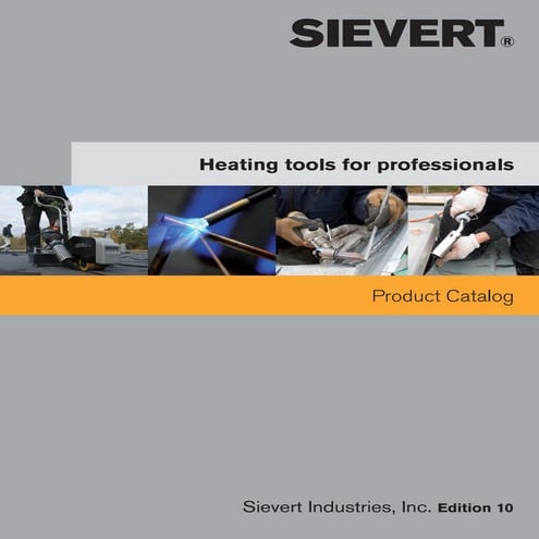Sievert Heating Tools For LV-HV Cable Jointers - Torch Kits | PDF ...