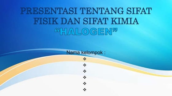 SlideShare Unsur Kimia Halogen | PPTX