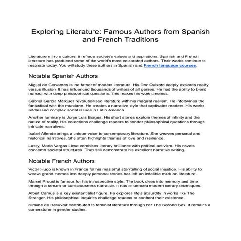 SIFIL- Exploring Literature_ Famous Authors from Spanish and French Traditions.pdf