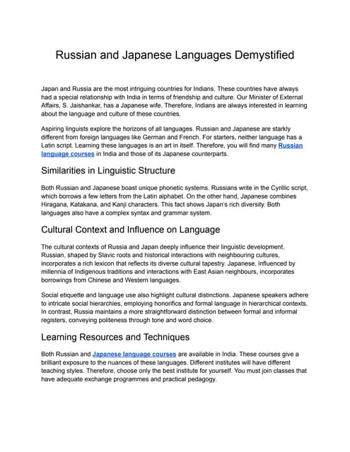 Top 6 hardest languages to learn | PPT