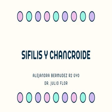 SIFILIS CHANCRO Y CHANCROIDE DIAGNOSTICO Y TRATAMIENTO | PDF