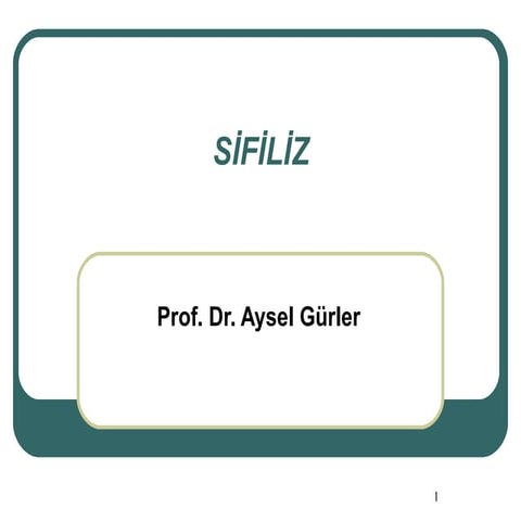 Sifiliz | PPT