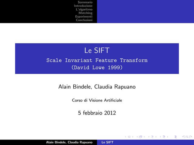 Sift - Scale Invariant Feature Transform | PPT Sift - Scale Invariant Feature Transform | PPT