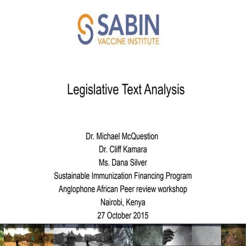 SIF theme i va legislative analysis | PPT | Vaccines | Medical Health