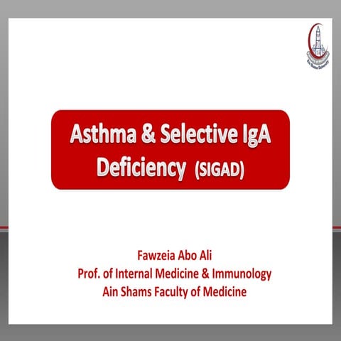 Sigad (selective IGAD) and asthma | PPT