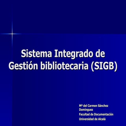 SIGB | PPT