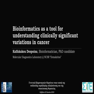 Bioinformatics as a tool for understanding clinically significant ...