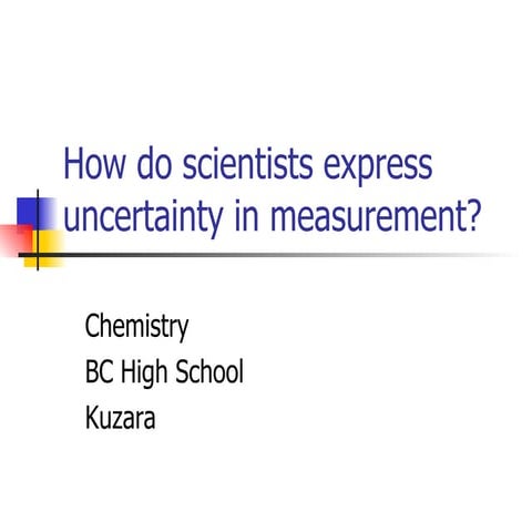 Chapter 2: Measurements | PPT