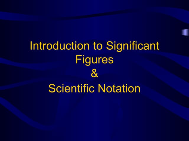 Significant figures power point presentation | PPT