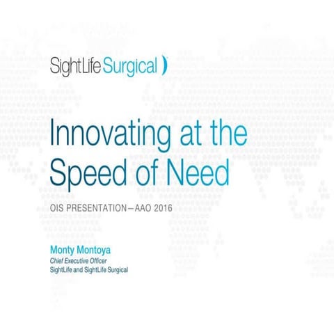 Anterior Segment Company Showcase - SightLife | PPTX
