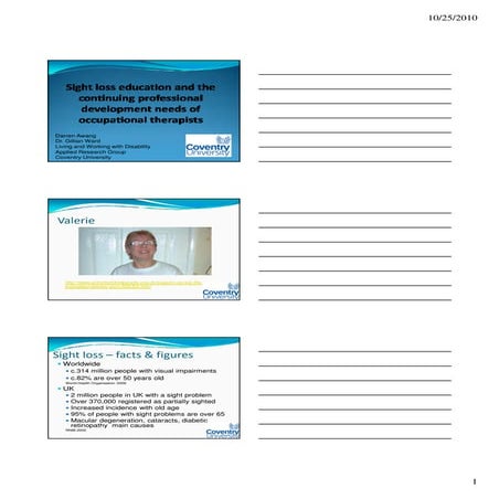 Sight loss education | PDF