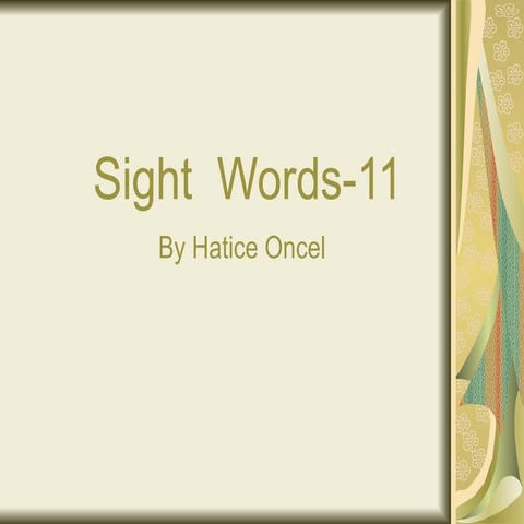 Sight words-11 | PPS