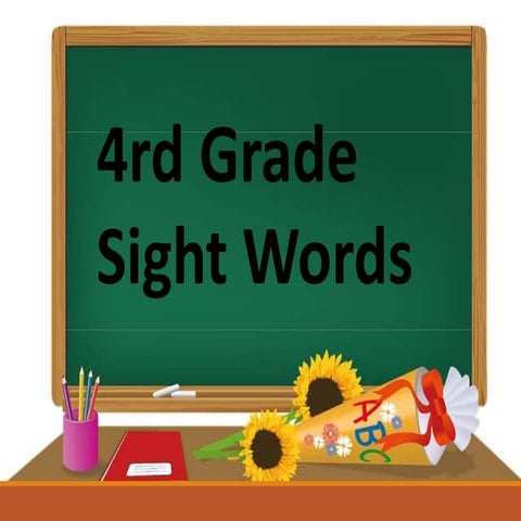Sight_Words-Fourth_Grade 4 . reading habit | PPT