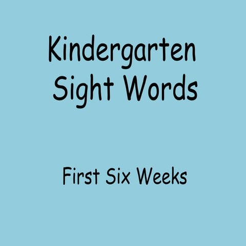 Sight words 1st sw | PPT