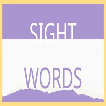 Sight Words English Presentation Colorful Handwriting Lines.pptx