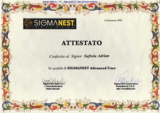 Trx certificate | PDF