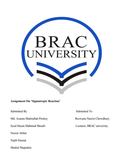 Rearrangement reactions | PPTX