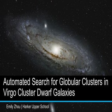Automated Search for Globular Clusters in Virgo Cluster Dwarf Galaxies | PPT