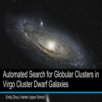 Automated Search for Globular Clusters in Virgo Cluster Dwarf Galaxies | PPTX