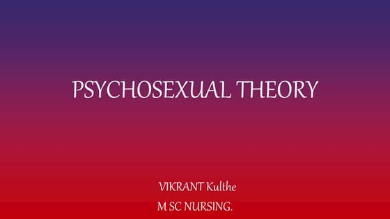 Freud's psychosexual development | PPT