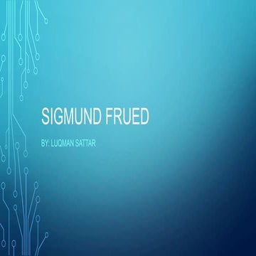 Sigmund frued | PPTX