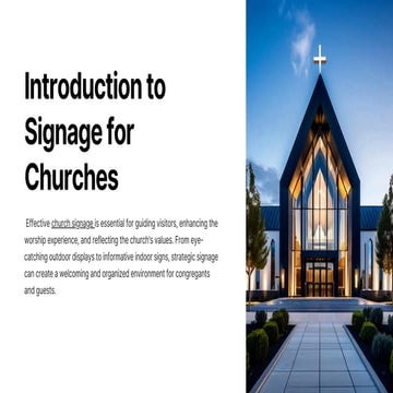 Signage For Churches by Signs Plus Signs | PDF