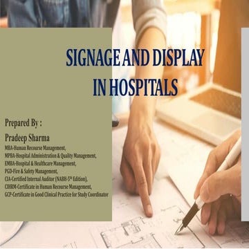 SIGNAGE for Hospital and Healthcare service | PPT