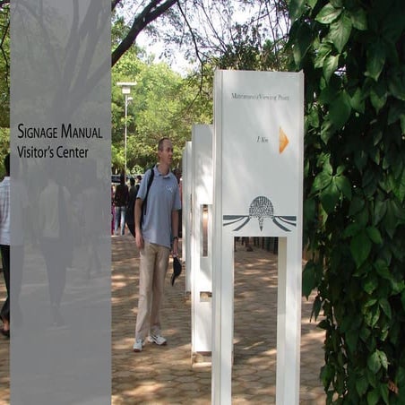 Signage Manual For the Visitor's Center, Auroville | PDF