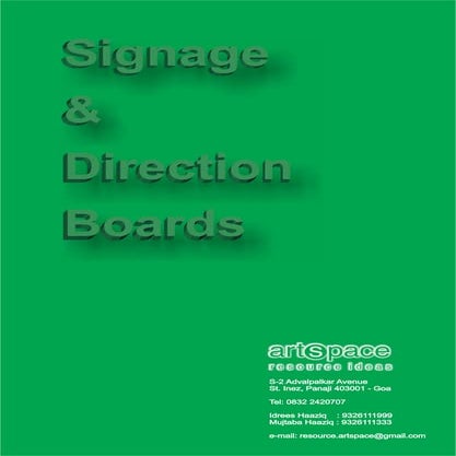 Signage and boards Portfolio | PDF