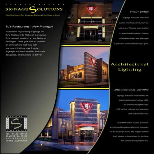 Signage Solutions E Brochure | PDF