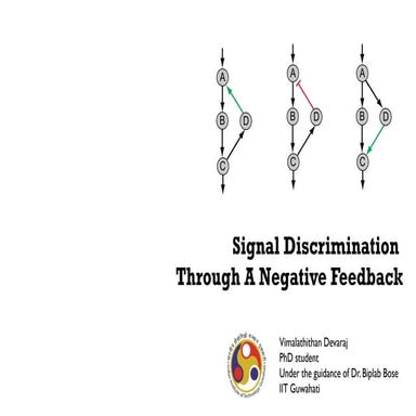 Signal Discrimination in Cells Through A Negative Feedback | PDF