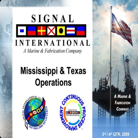 Signal Int. Current Marketing Brochure | PPT