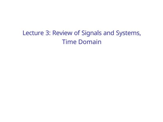 OPERATIONS ON SIGNALS | PPT