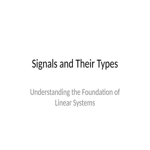 Signals_and_Types_Presentation from bp lathi | PPTX