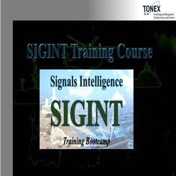SIGINT Training Course, Signals Intelligence (SIGINT) Training Bootcamp ...
