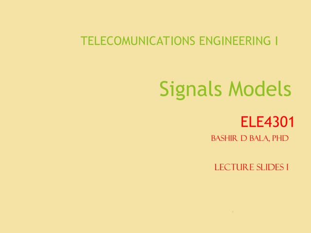 Classification of signals | PPTX | Physics | Science
