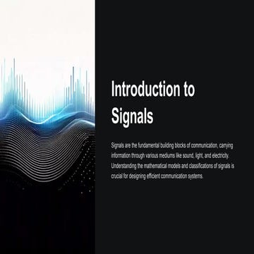 Signals Processing power point detailed presentation | PPT