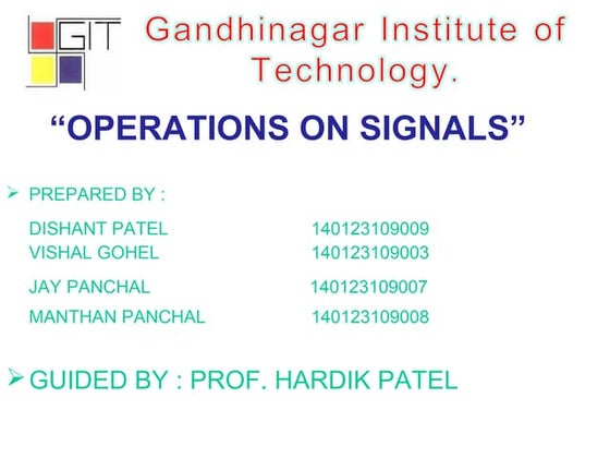 Even & Odd Signals |Solved Problems| | PPTX | Technology & Computing