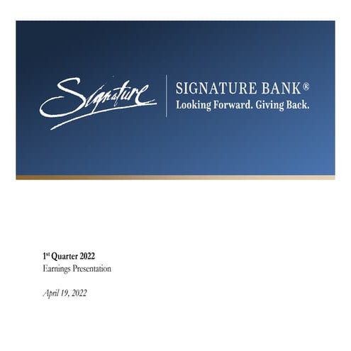 Signature Bank Results Presentation Deck Apr 2022.pdf