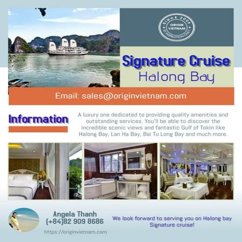 Signature crusie Halong bay | PDF | Cruises | Travel Type
