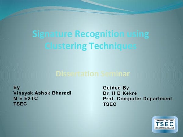 Image Processing Based Signature Recognition And Verification Technique Using Artificial Neural