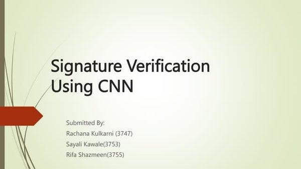 Signature verification | PPT Signature verification | PPT