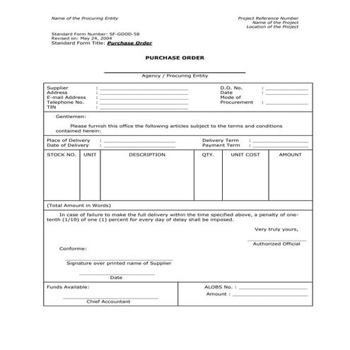 Signed contract and purchase order | PDF