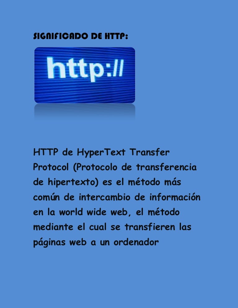 Significado de http