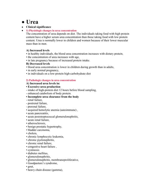 Estimation of serum urea | PPT