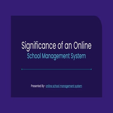Educube_School management system | PPT