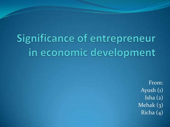 Concept of Entrepreneur and Entrepreneurship | PPTX