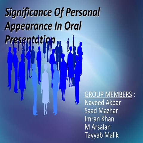 Significance of personal appearance | PPT