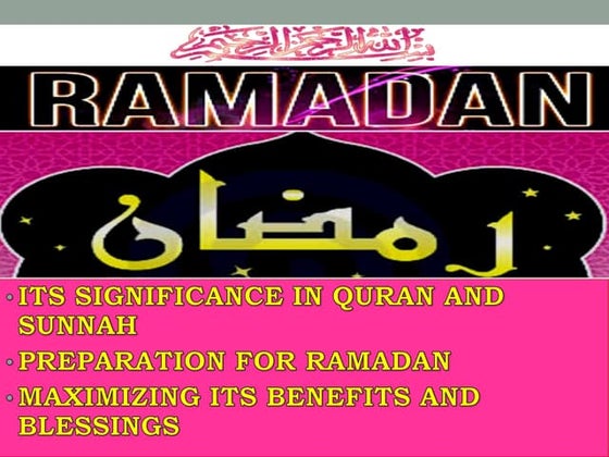 Ramadan awareness presentation | PPT